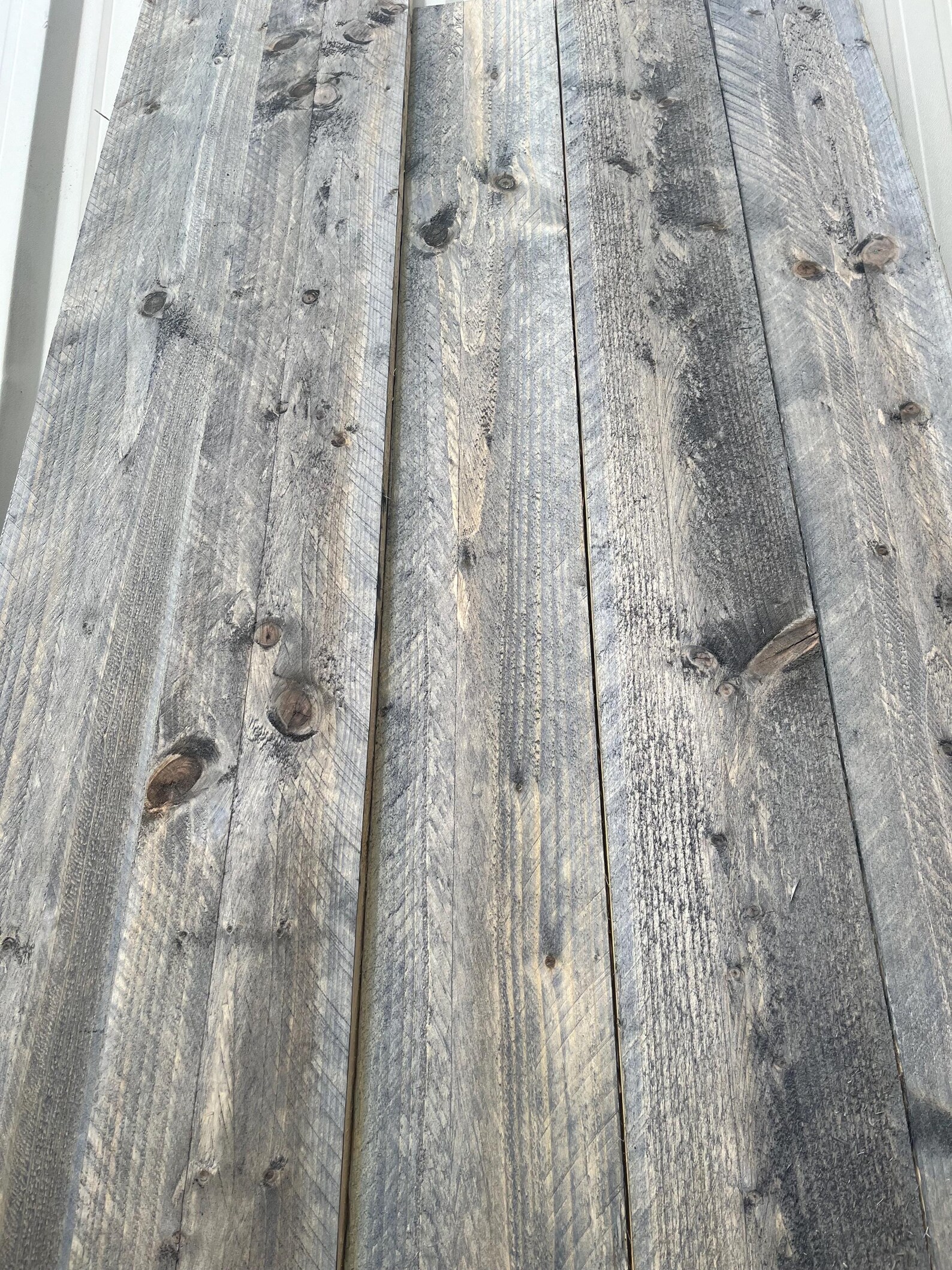 1sqm Silvered Grey Wooden Cladding Weathered Silvered Effect ...