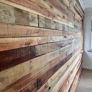 50sqm Reclaimed Pallet Wood Timber Cladding Dry Stored Multiple ...