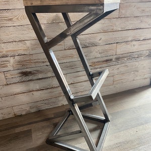Retro Industrial but Rustic Bar Stools Made by Hand - Etsy