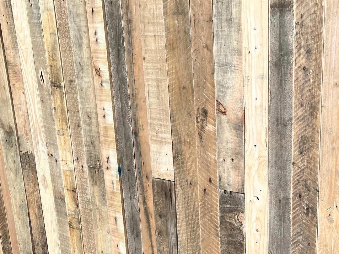 50sqm Reclaimed Pallet Wood Cladding, Rustic Distressed Boards for DIY ...
