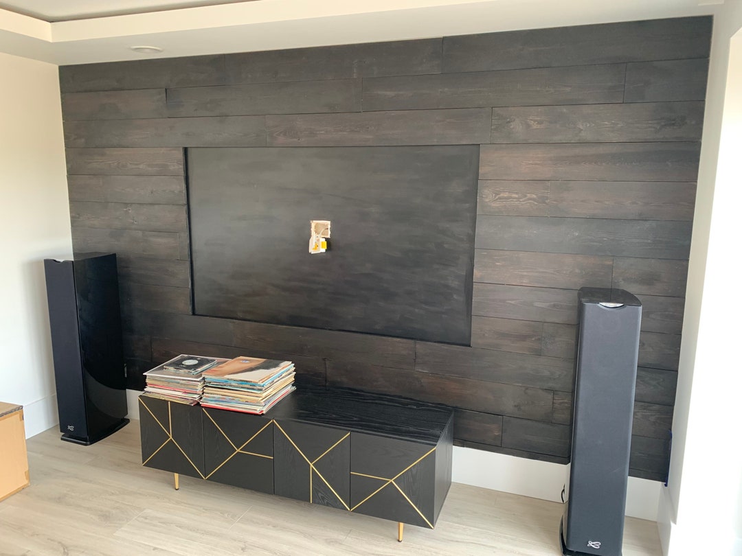 Ebony Black Reclaimed Timber Cladding |premium Cladding Boards for ...