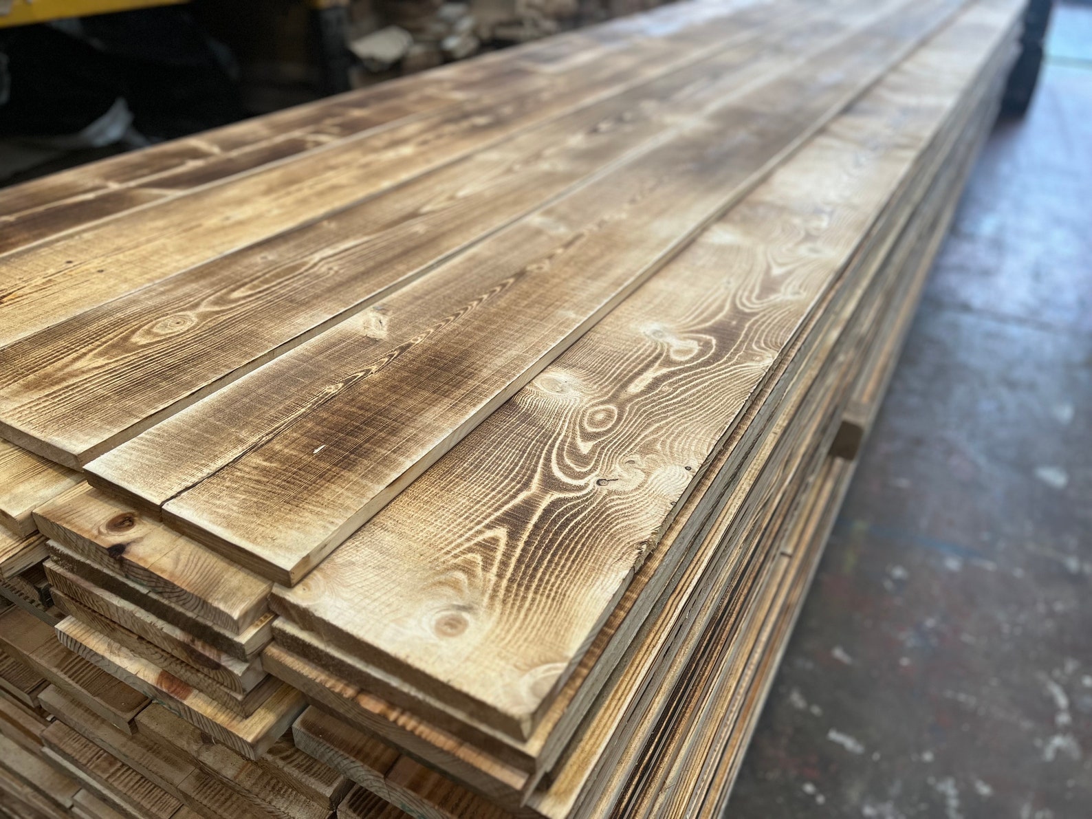 Scorched New Timber Cladding – 1sqm- Charred Wood Panels for Walls ...