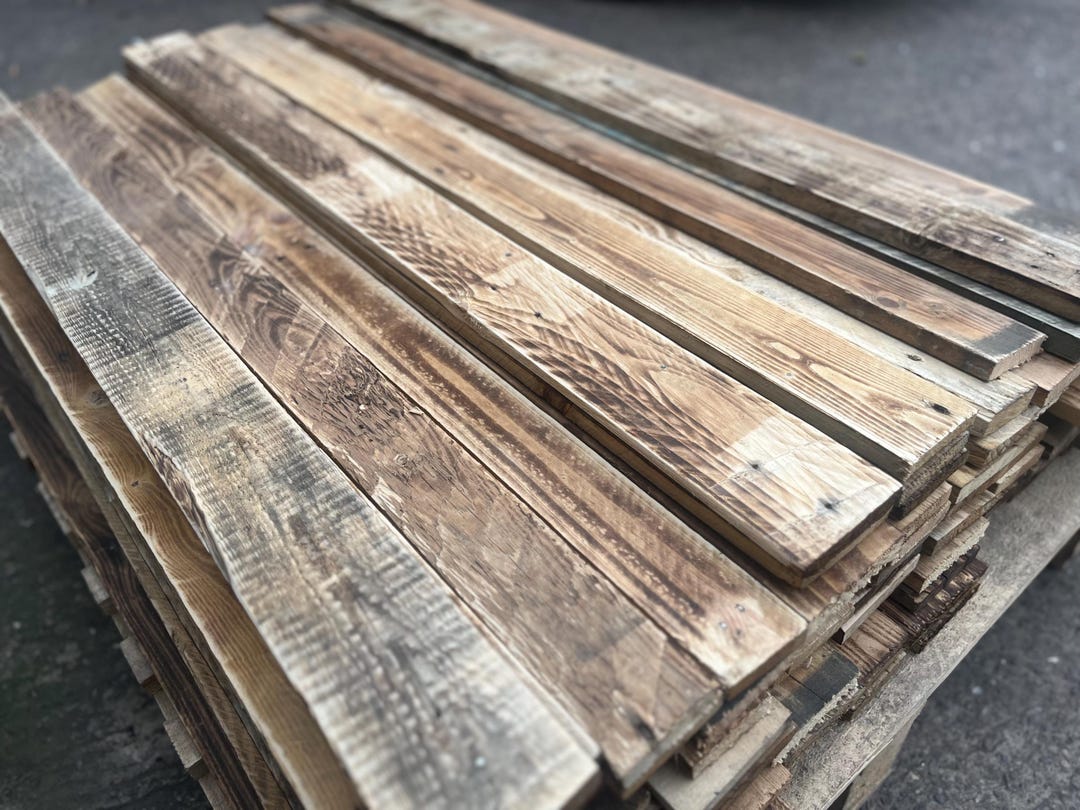 1sqm Reclaimed Pallet Wood | Rustic Recycled Timber Cladding DIY Boards ...