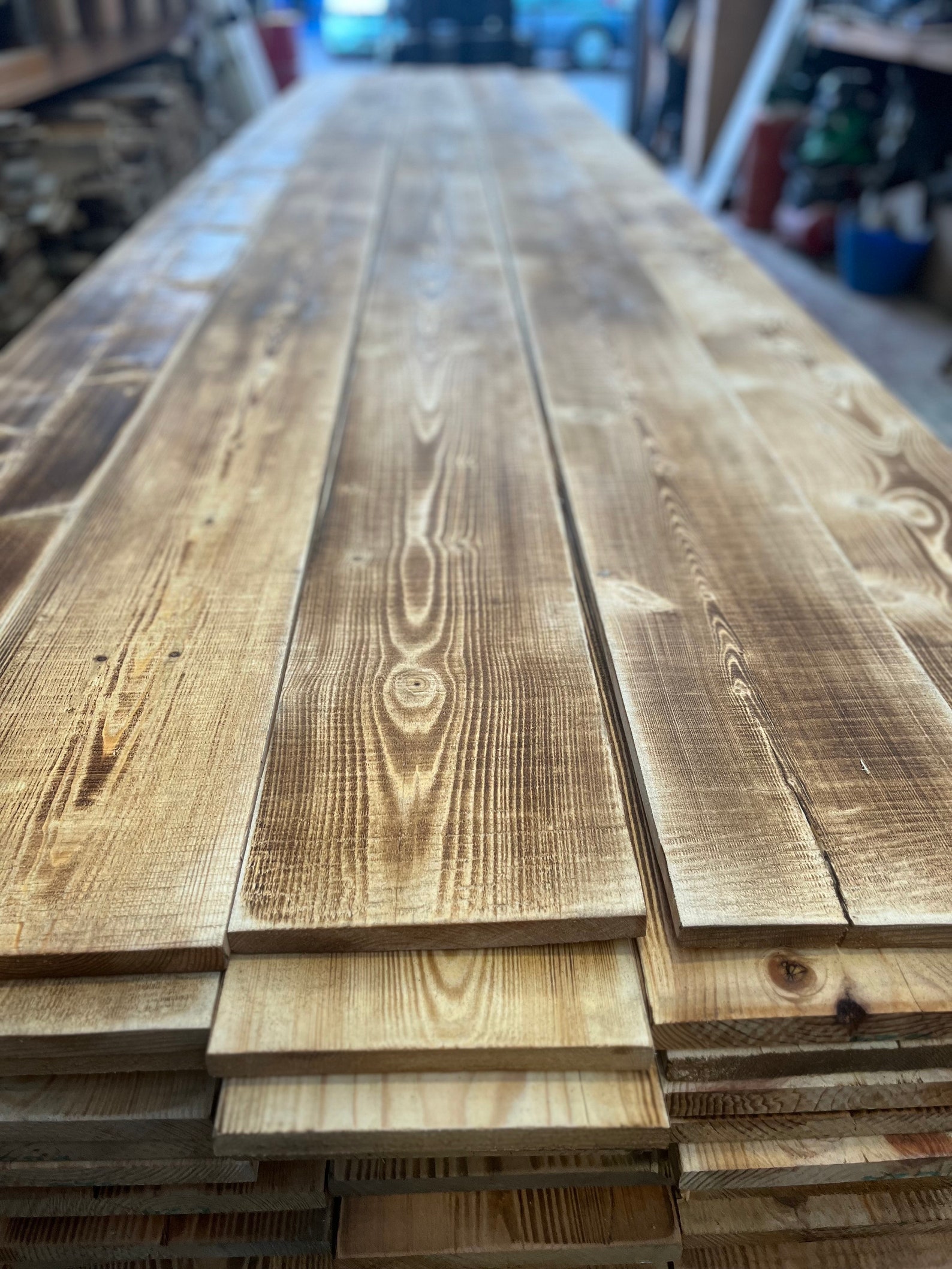 Scorched New Timber Cladding – 1sqm- Charred Wood Panels for Walls ...