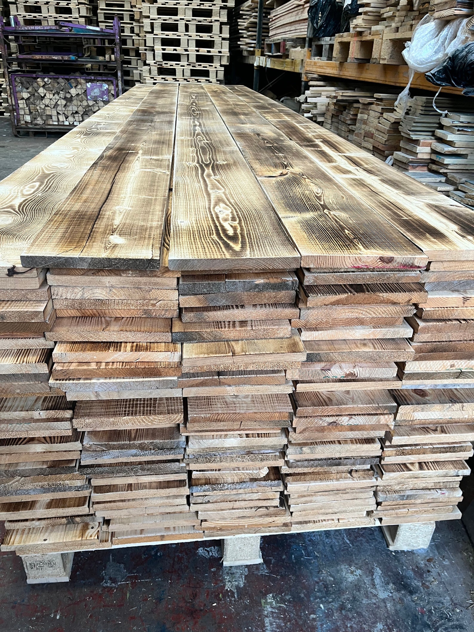 Scorched New Timber Cladding – 1sqm- Charred Wood Panels for Walls ...