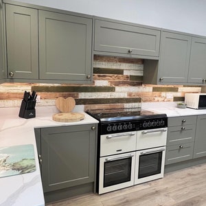 Reclaimed Wooden Wall Cladding Forest Green Mix Rustic Kiln - Etsy