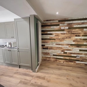 Reclaimed Wooden Wall Cladding Forest Green Mix Rustic Kiln - Etsy