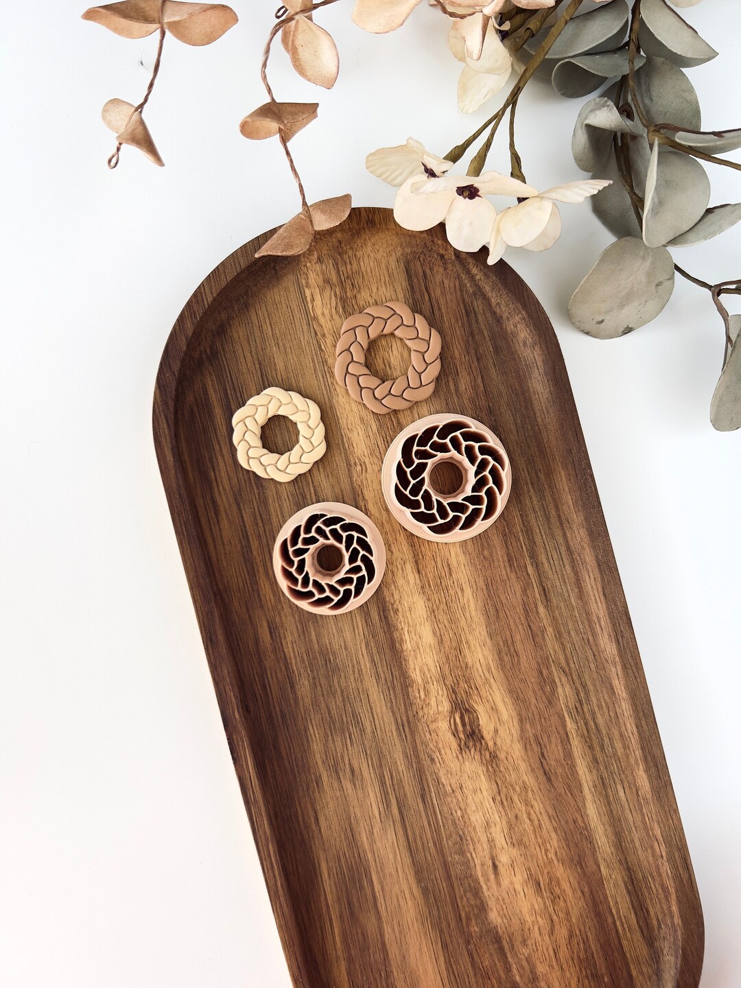 Rattan Circle Polymer Clay Cutter, Rattan Donut Clay Earring Cutter ...