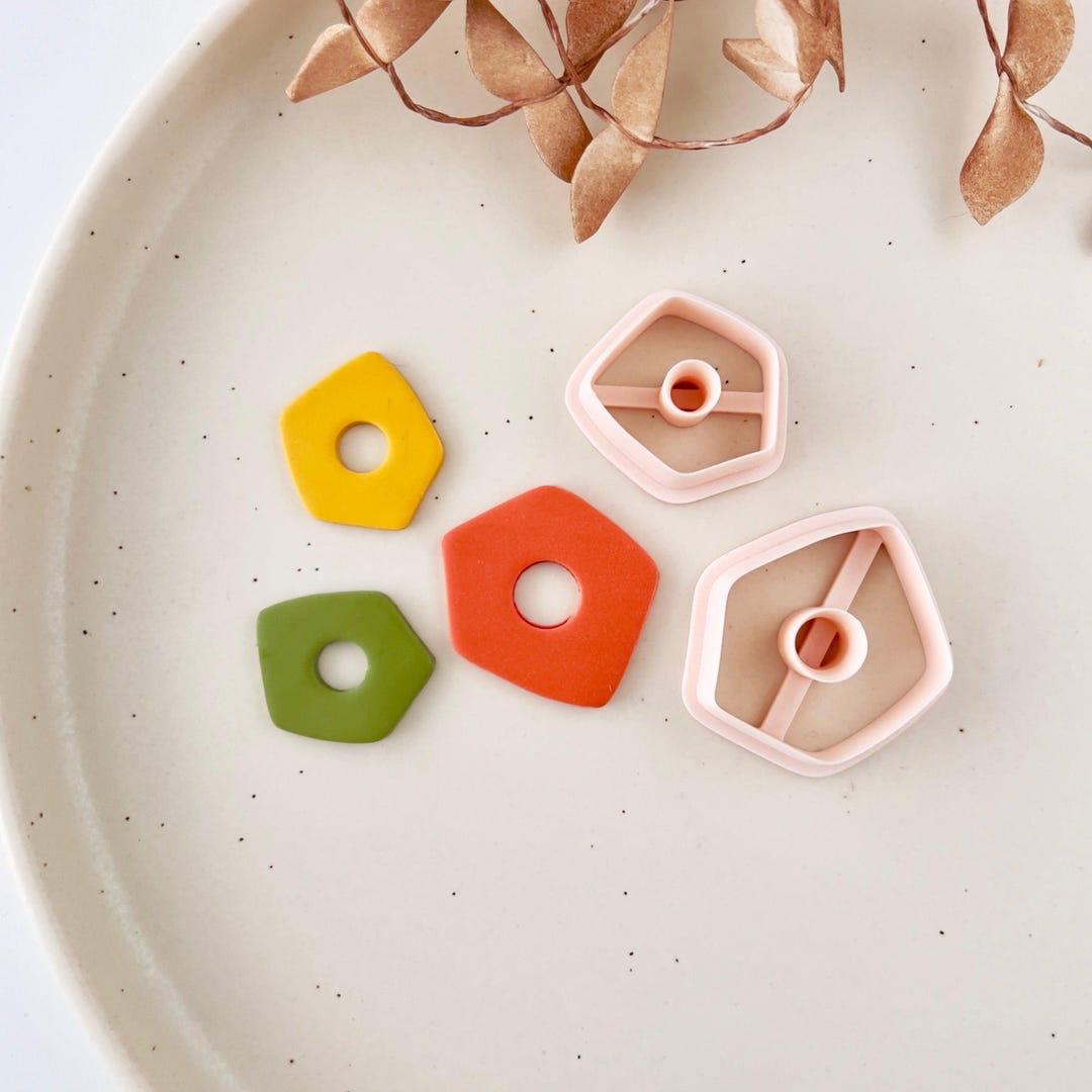Polymer Clay Cutter, Geometric Shapes, Modern Earring Cutter Tool, Clay ...