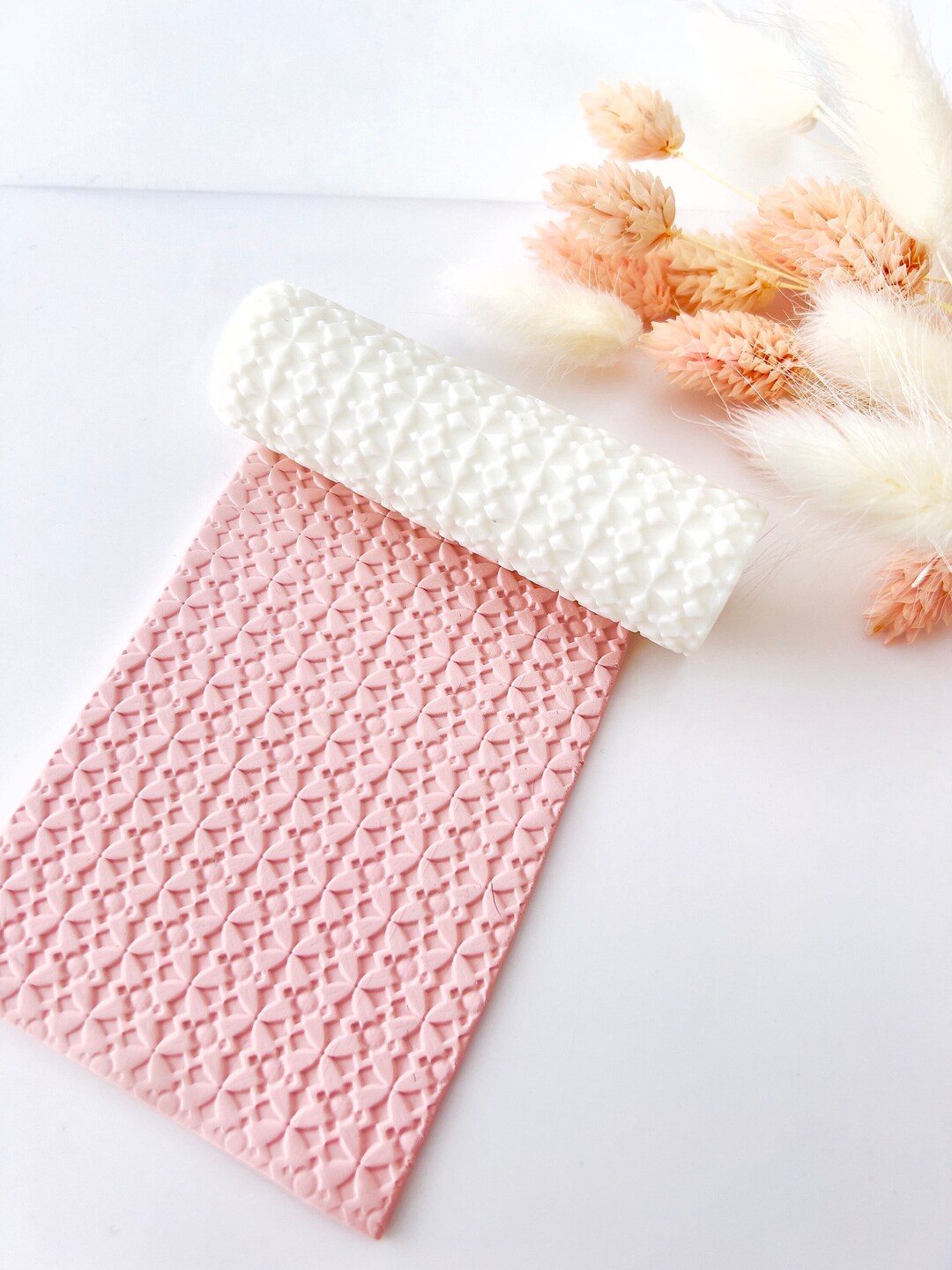 Texture Geometric Roller, Figure Clay Roller, Seamless Clay Texture ...