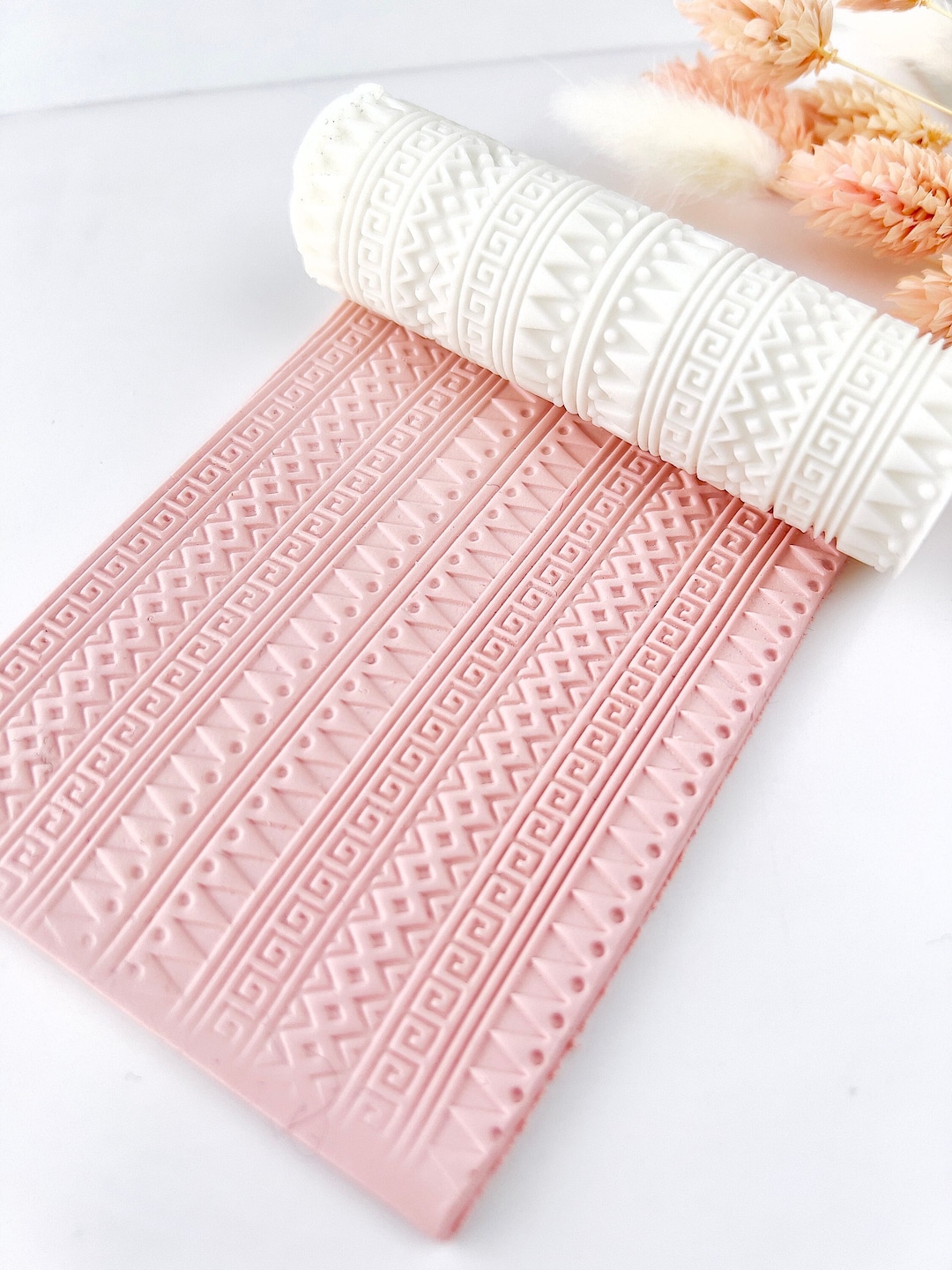 Polymer Clay Texture Roller Clay Stamp 3D Printed Embossing Polymer ...