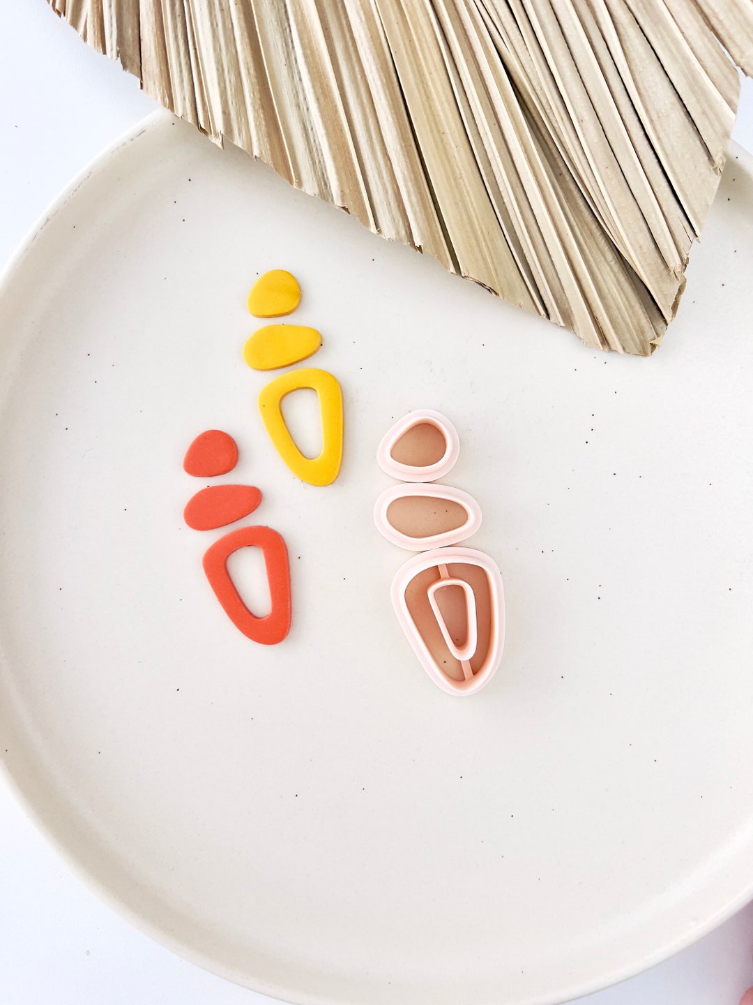 Polymer Clay Shape Cutter, Abstract Modern Earring Moulds, Indian ...