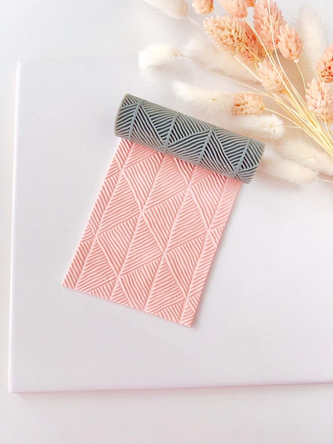 Polymer Clay Texture Roller Clay Stamp 3D Printed Embossing Polymer ...