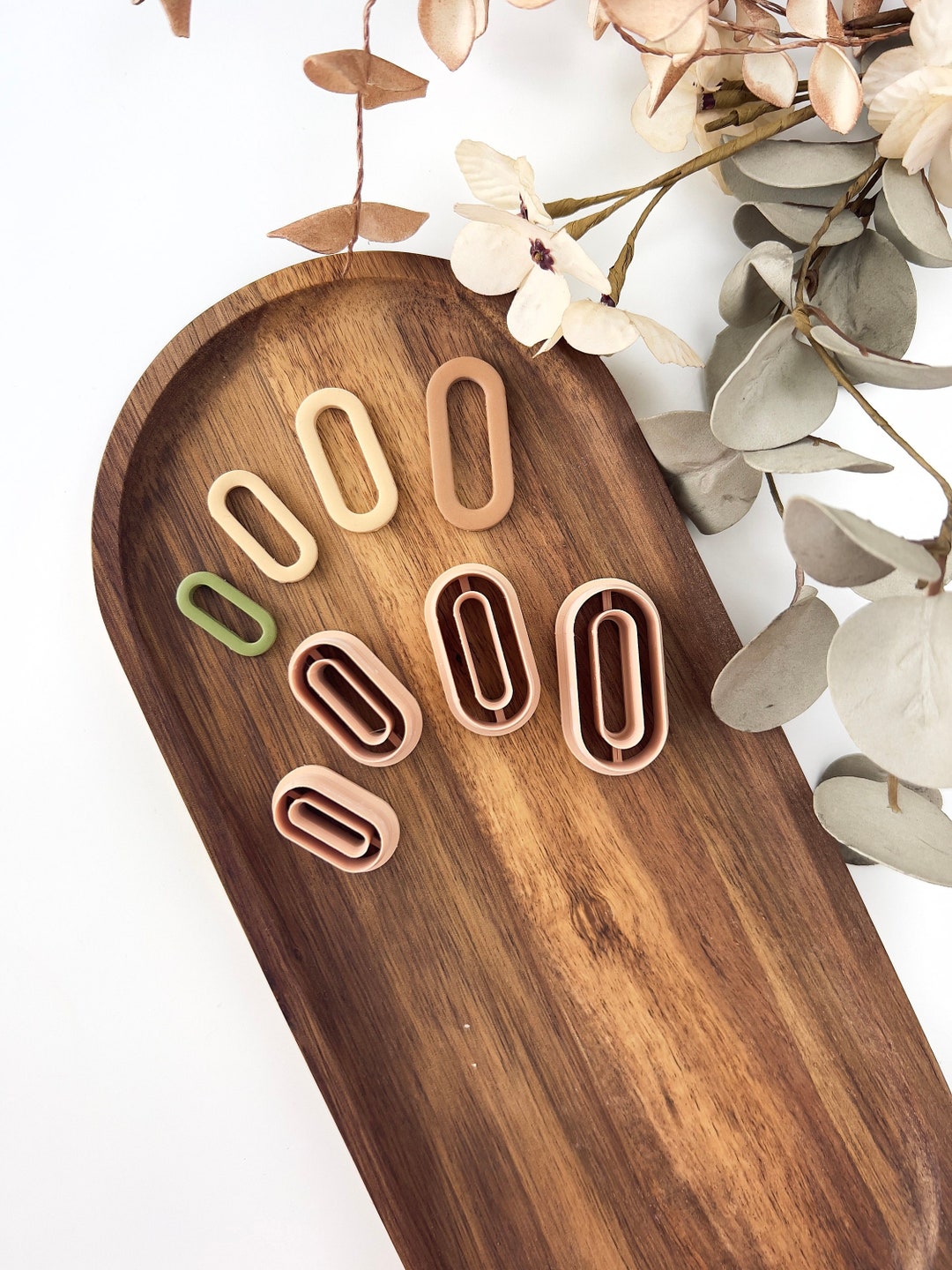 Oval With Hole Set Clay Cutter, Basic Shape Earring Cutter, Droplet ...