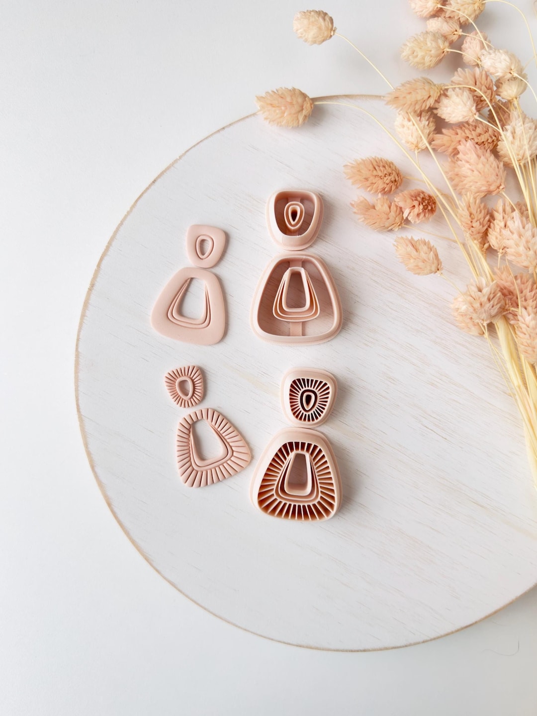 Polymer Clay Earring Cutter, Stud Clay Cutter, Abstract Shape Clay ...