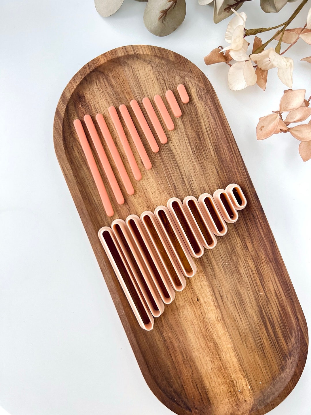 Simple Cutter, Long Cutter Set Ethnic Clay Cutter, Scalloped Shape Clay ...