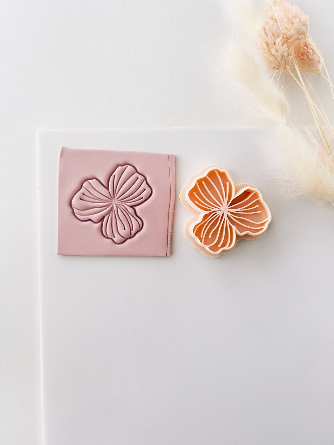 Pansy Flower Clay Cutter | Botanical Clay Cutter Garden Floral Polymer ...