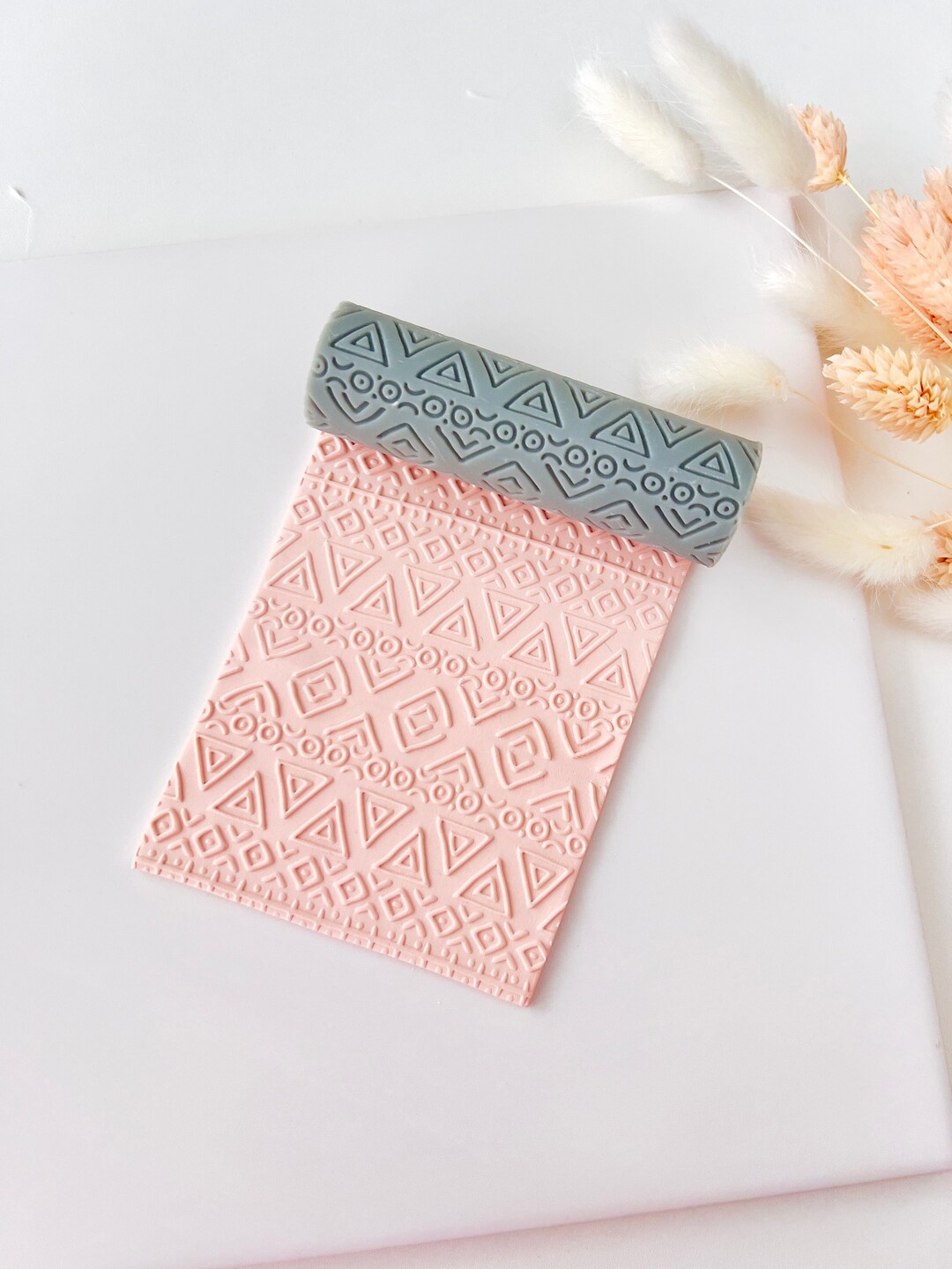 Polymer Clay Texture Roller Clay Stamp 3D Printed Embossing Polymer ...