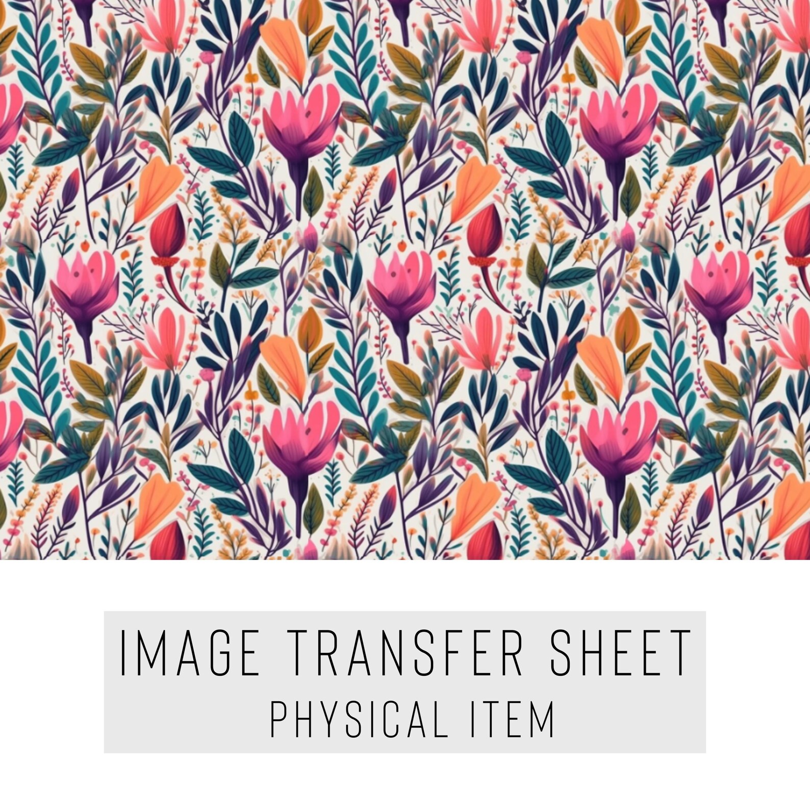 Polymer Clay Transfer Paper – Tropical Floral Pattern – Water Soluble ...