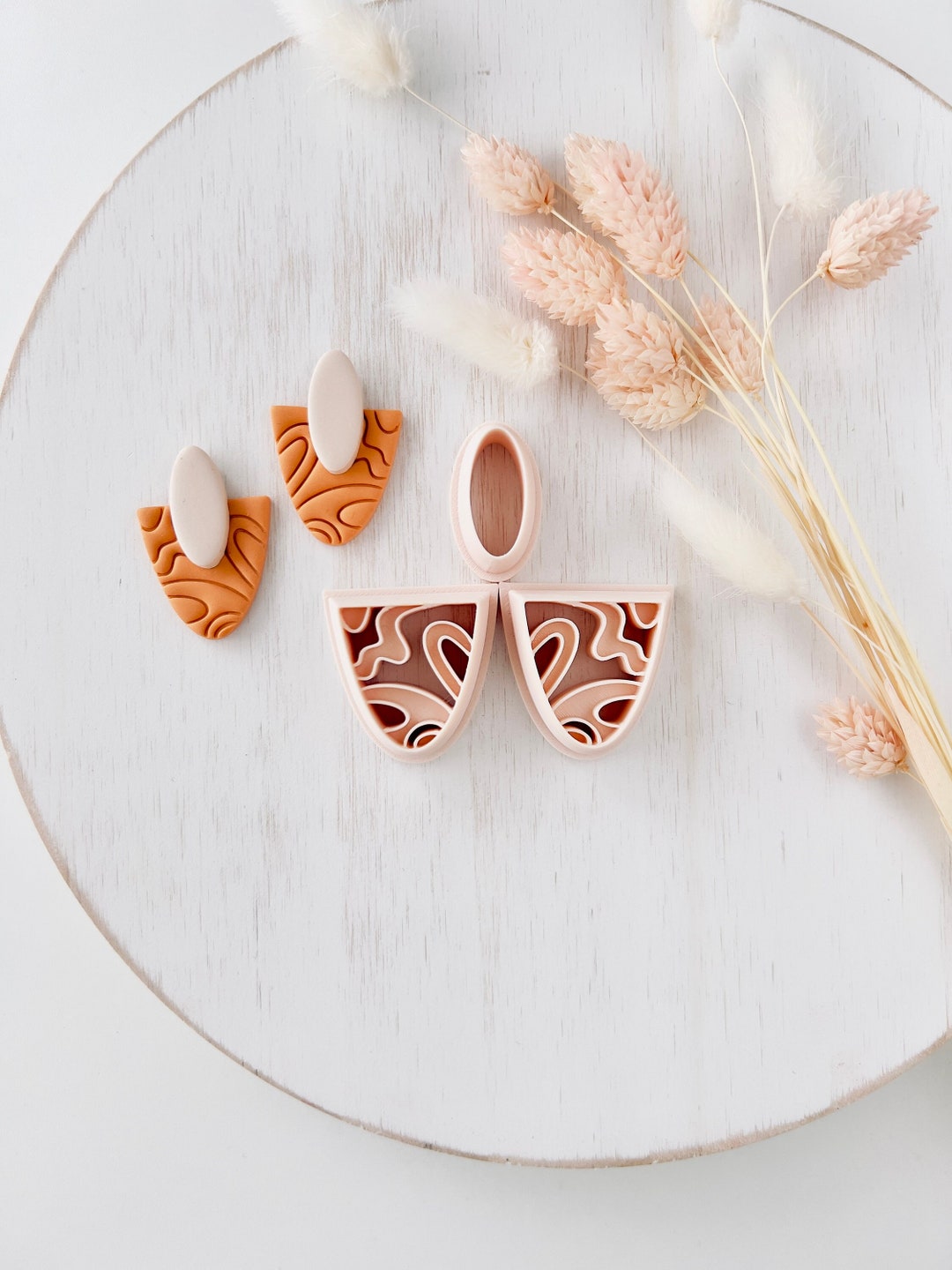 Polymer Clay Earring Cutter, Dangle Clay Cutter, Abstract Shape Clay ...