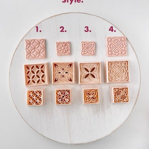 Tile Polymer Clay Cutters | Embossing Cutter | Detailed Clay Earring ...