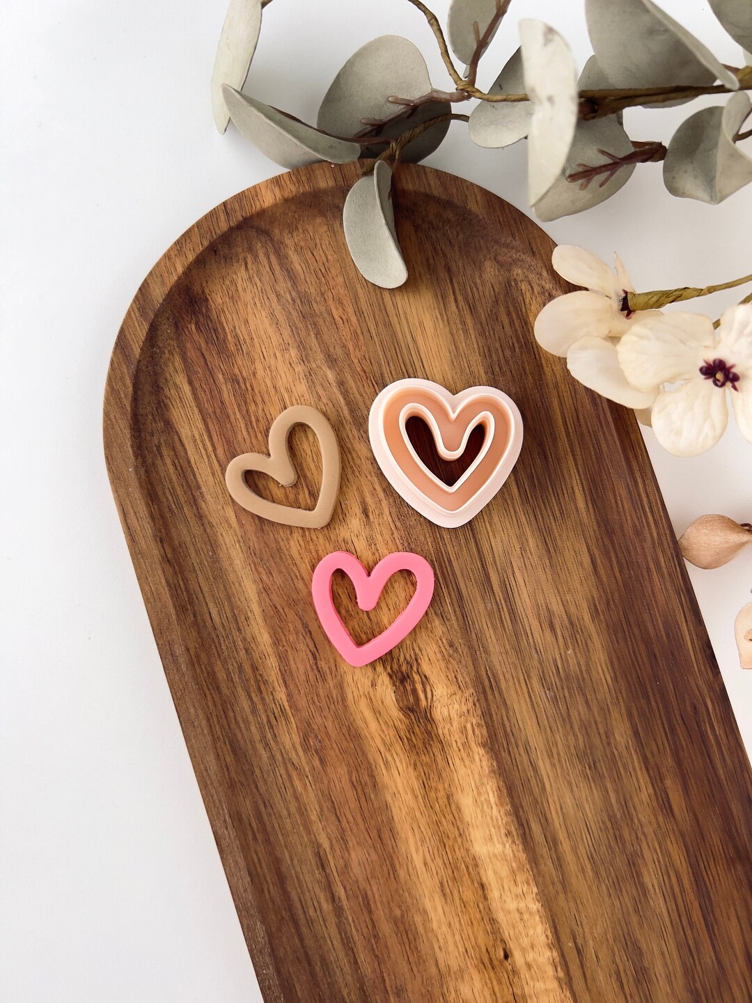 Heart Clay Cutter / Polymer Clay Cutters / Jewellery Tools / Earring ...