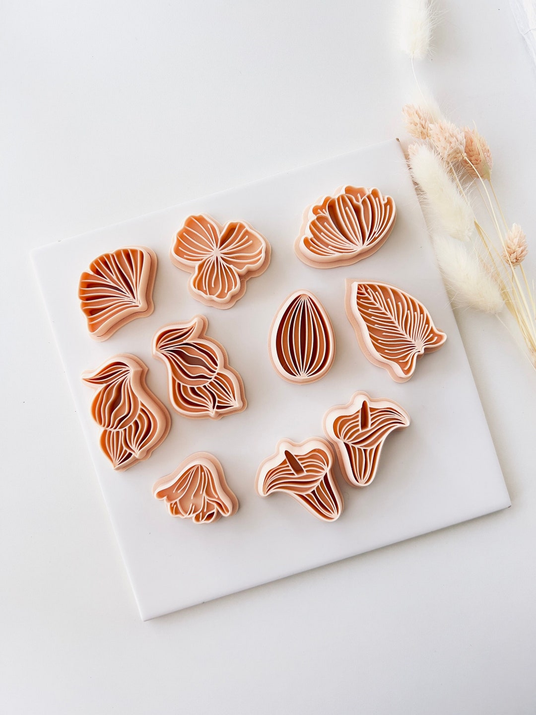 Plant Leaf Clay Cutters, Botanical Clay Cutter, Leaves Sharp Clay ...