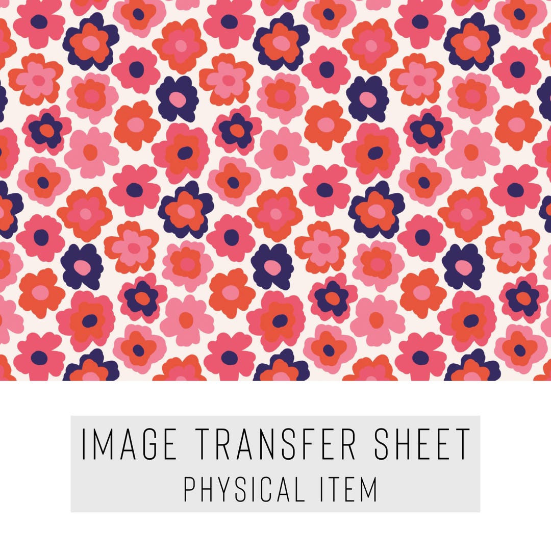 Clay Transfer Paper, Flower Garden Set, Floral Transfer, Flower Set ...