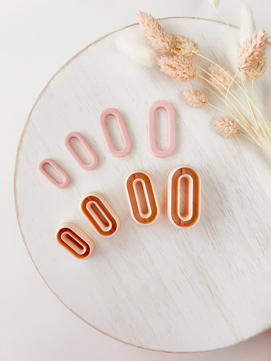 Oval With Hole Set Clay Cutter, Basic Shape Earring Cutter, Droplet ...