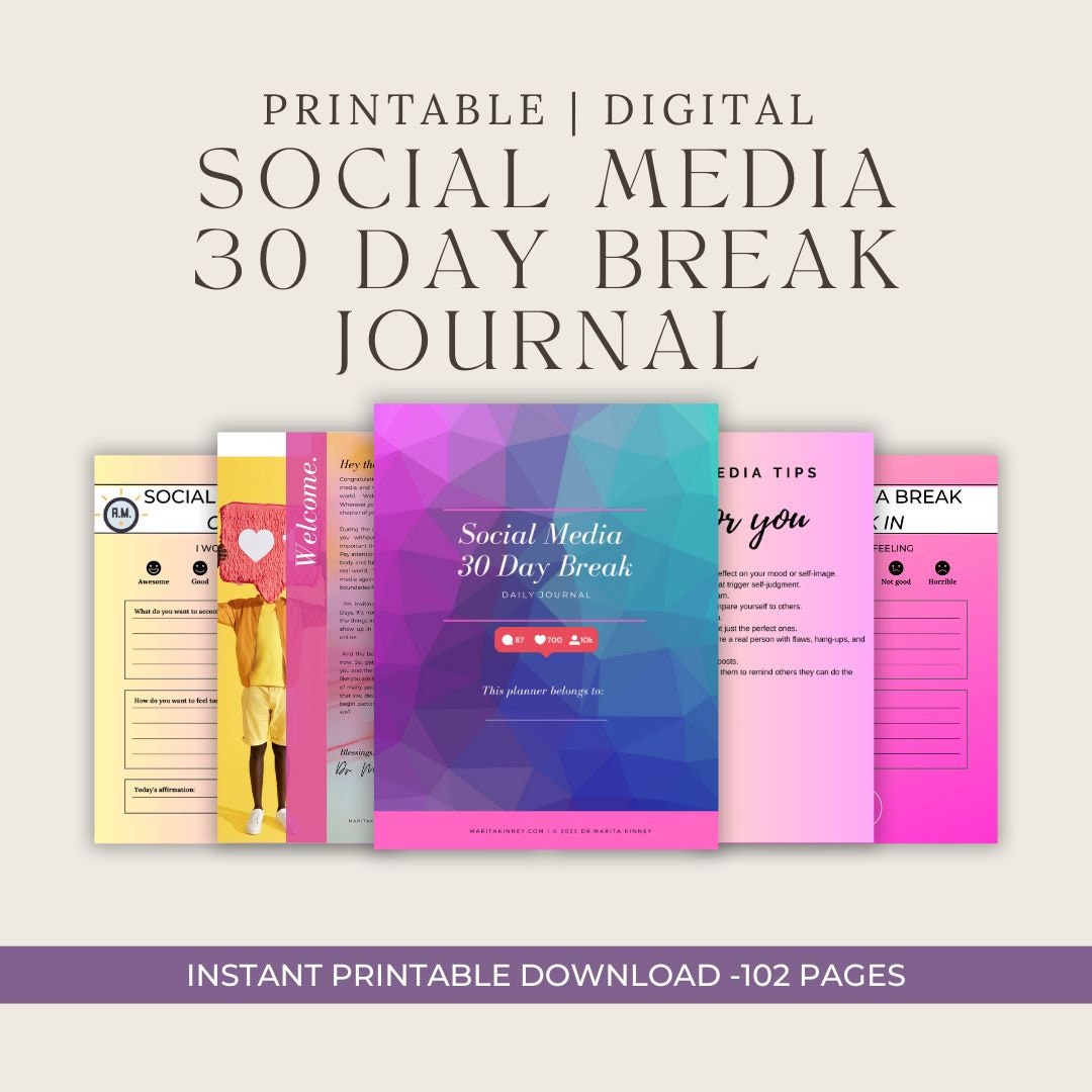 30 Day Gratitude Journal: Printable/ Digital Notebook to Cultivate ...