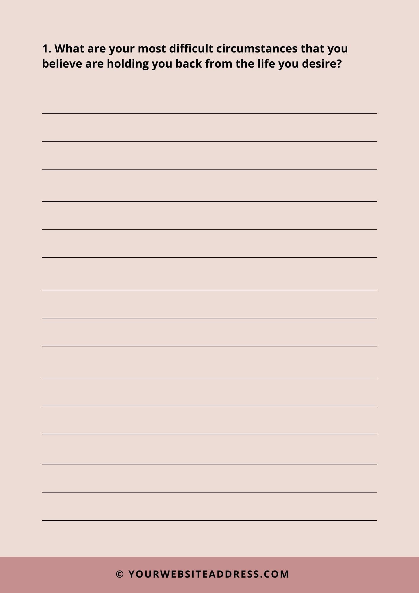 Overcoming Limiting Beliefs Worksheet - Etsy