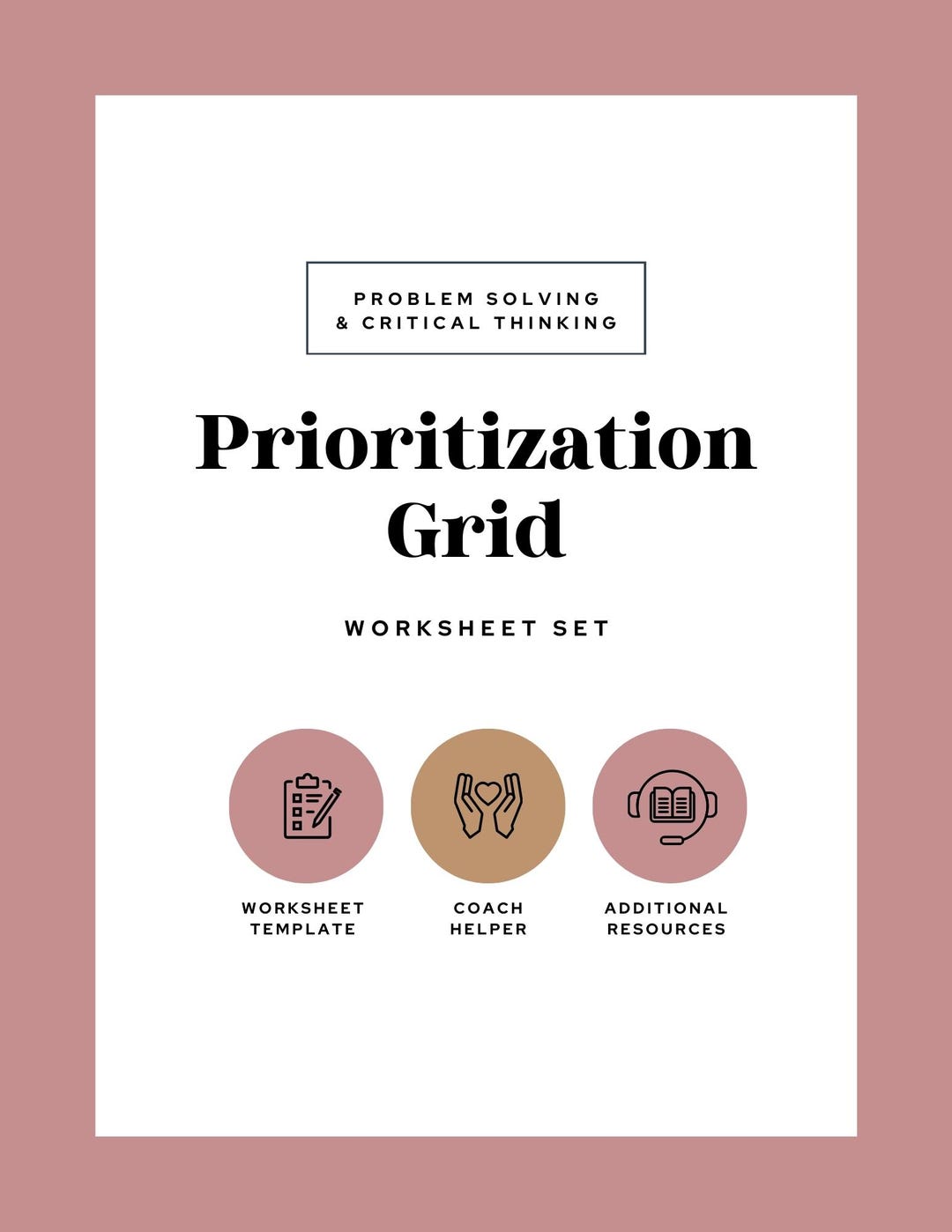 Prioritization Grid Worksheet - Etsy