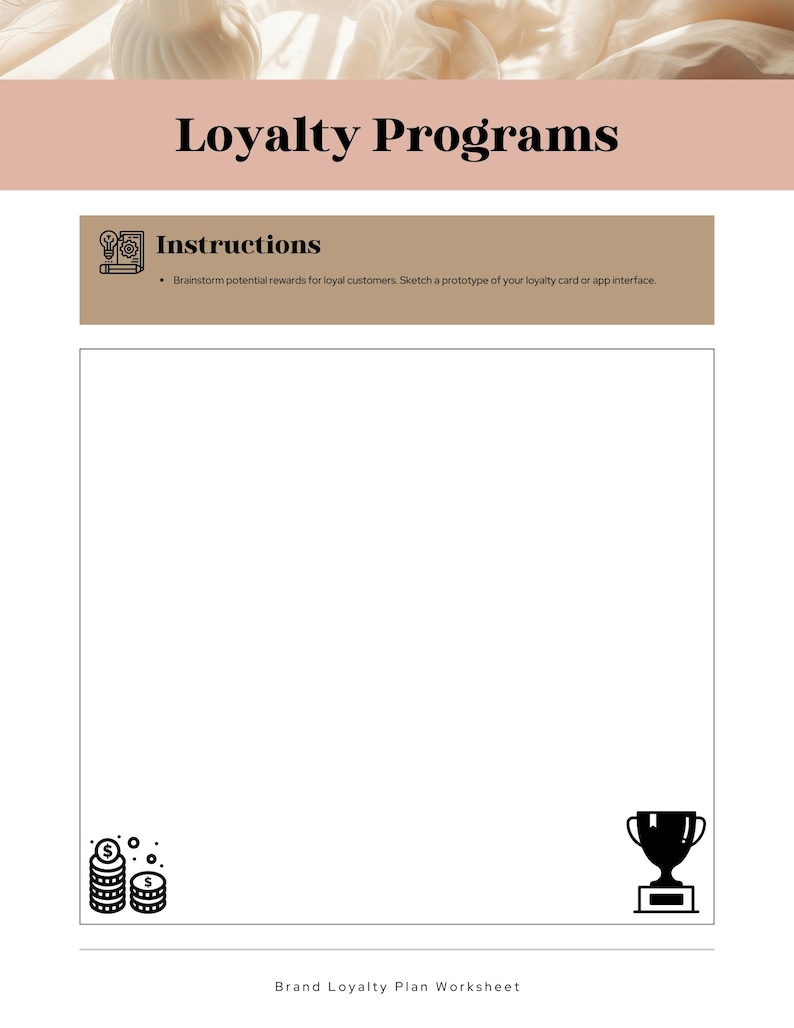 Brand Loyalty Plan Worksheet - Etsy