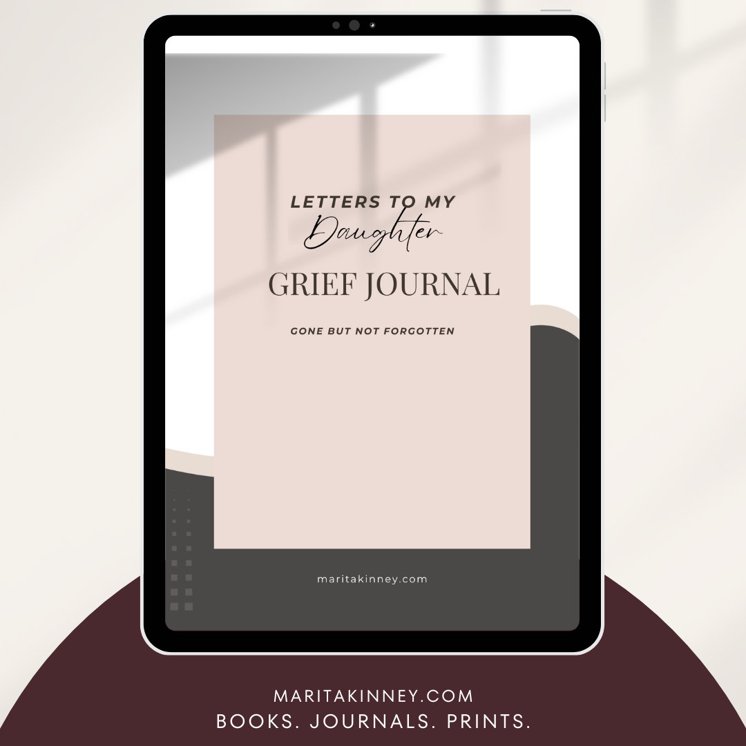 Editable Grief Therapy Journal Letters to My Daughter Canva Template ...
