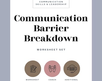Communication Skills Printable Worksheet, Barrier Breakdown Therapy ...