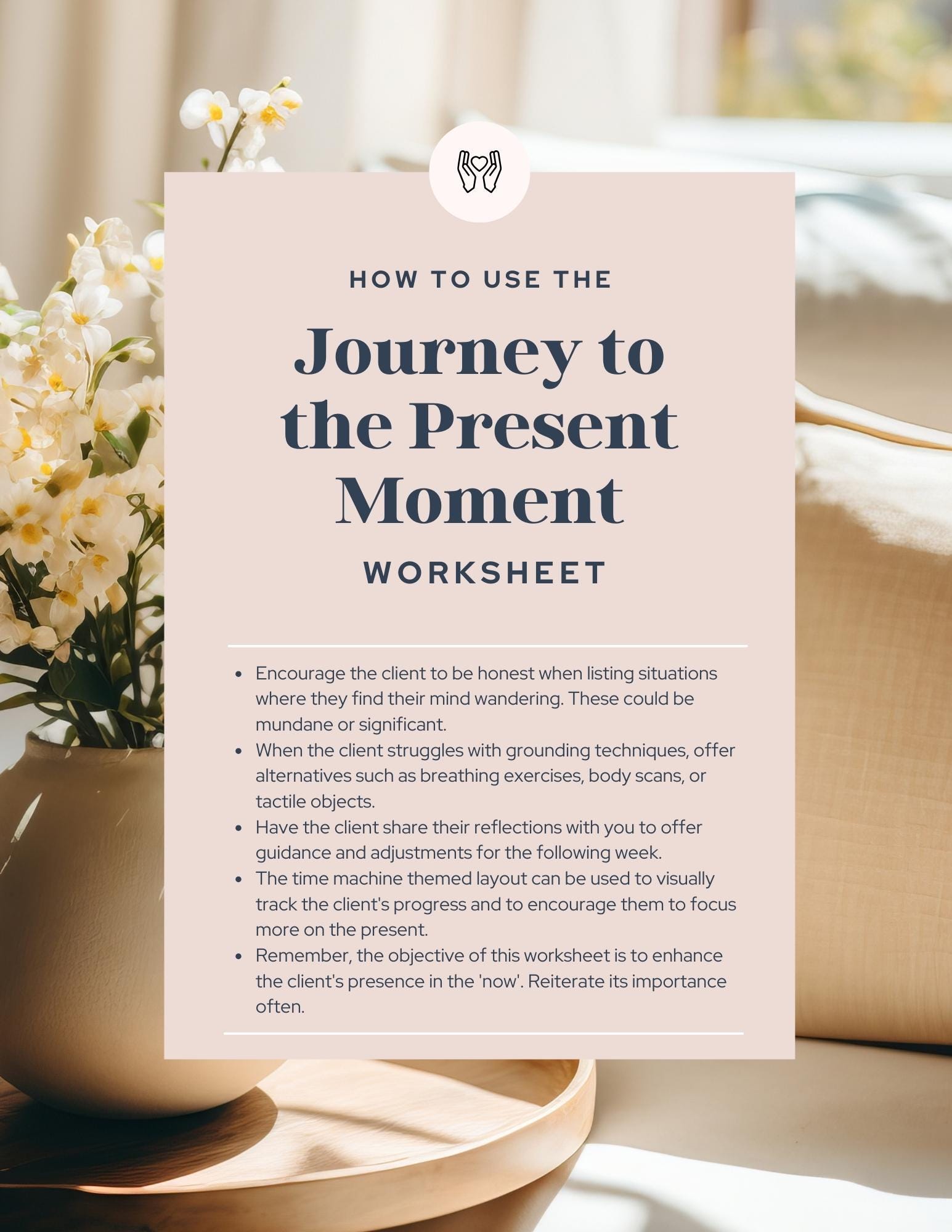 Journey to the Present Moment Worksheet Set - Etsy