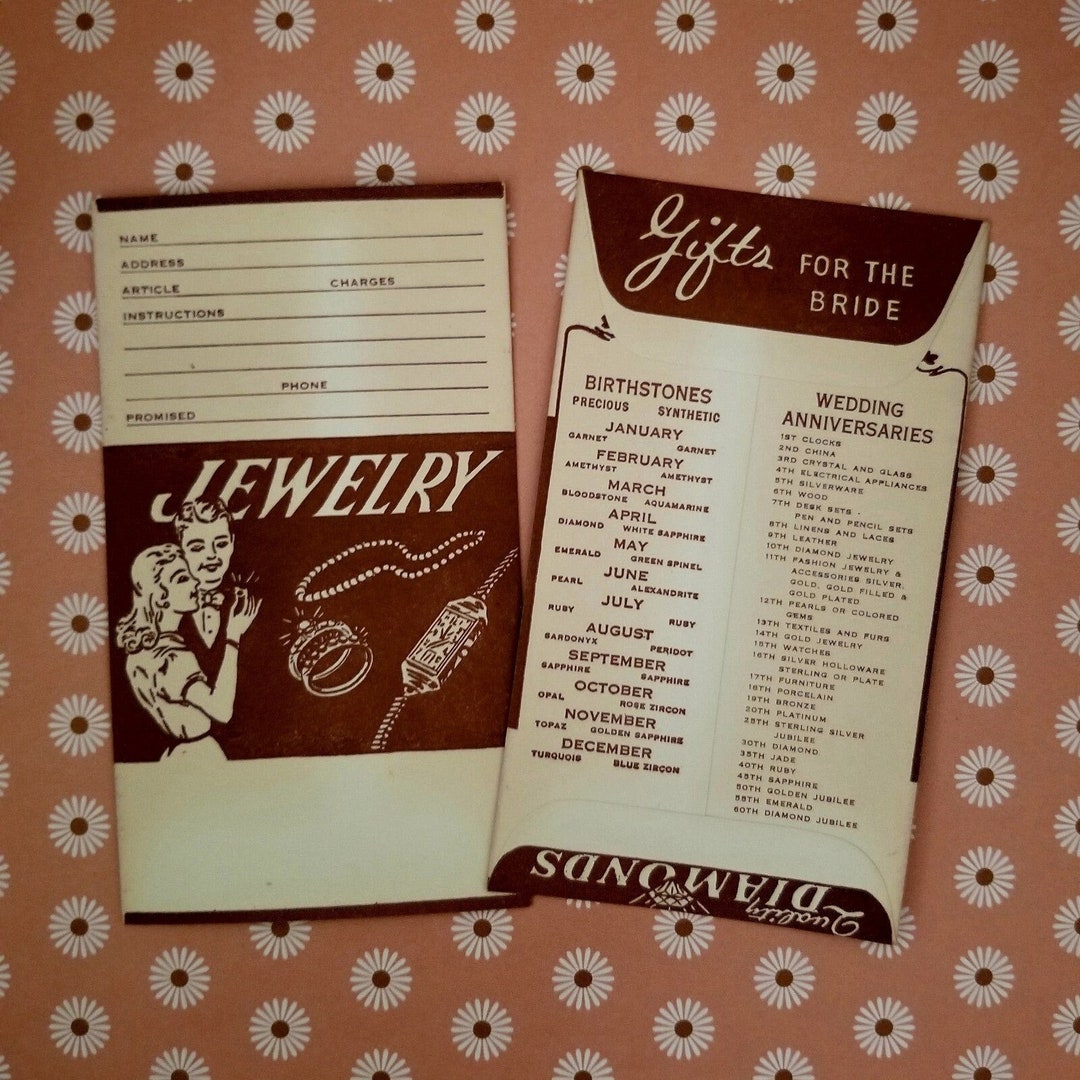 Vintage Jewelry Envelope Ephemera 2 - Etsy