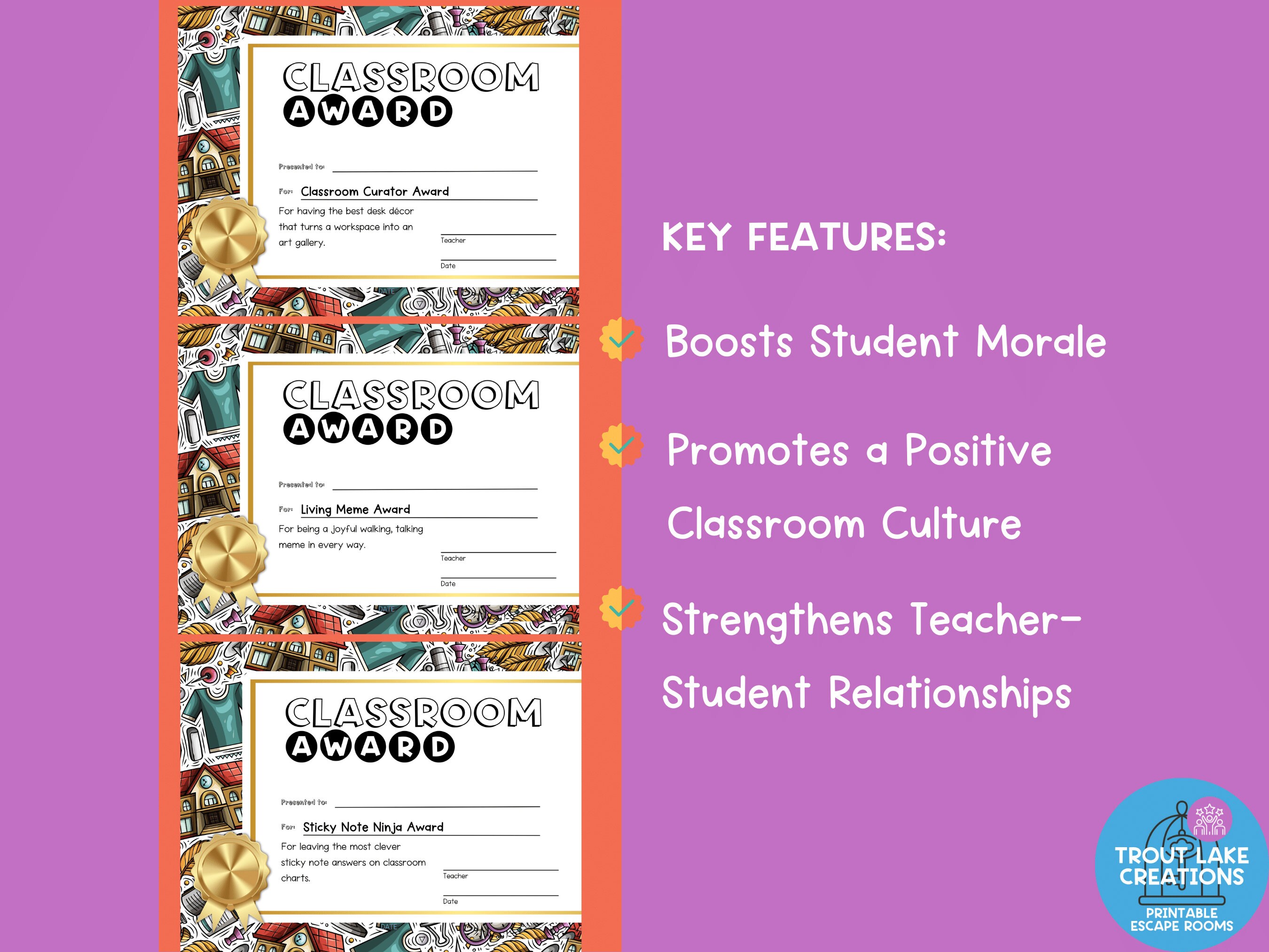 Funny Classroom Awards Classroom Awards End of Year Awards Student ...