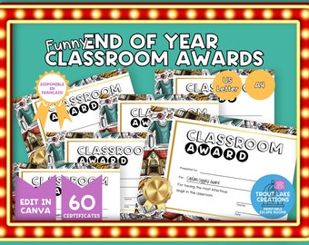 EDITABLE School Award, School Award Template, Student Award Printable ...