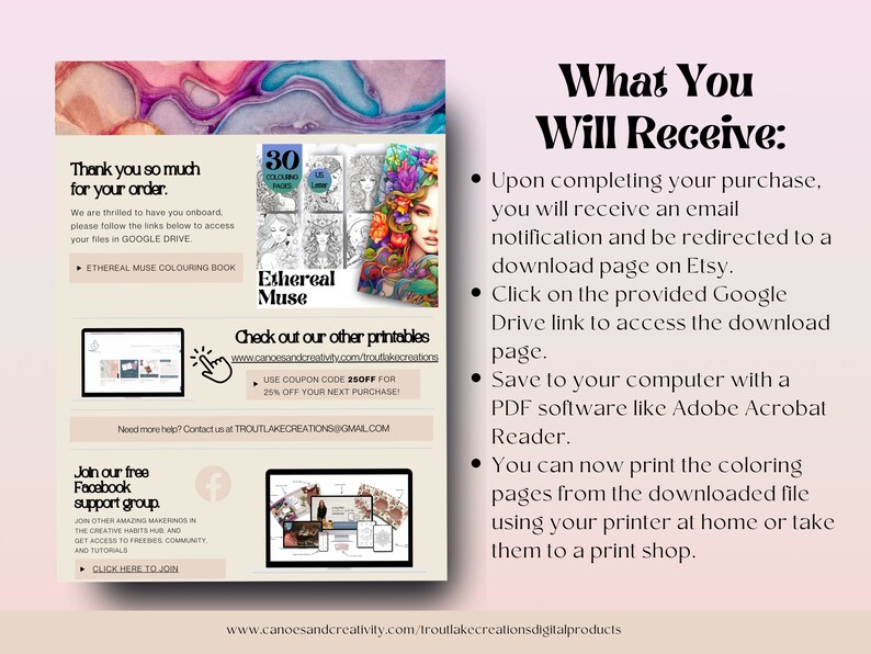 Cute Fairytale Mice Colouring Book - Etsy