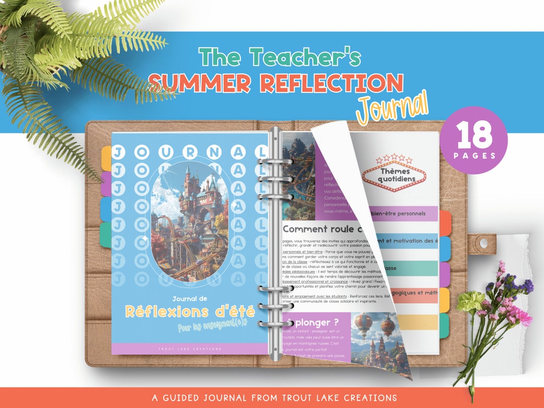 The Teacher' Summer Reflection Journal - Etsy