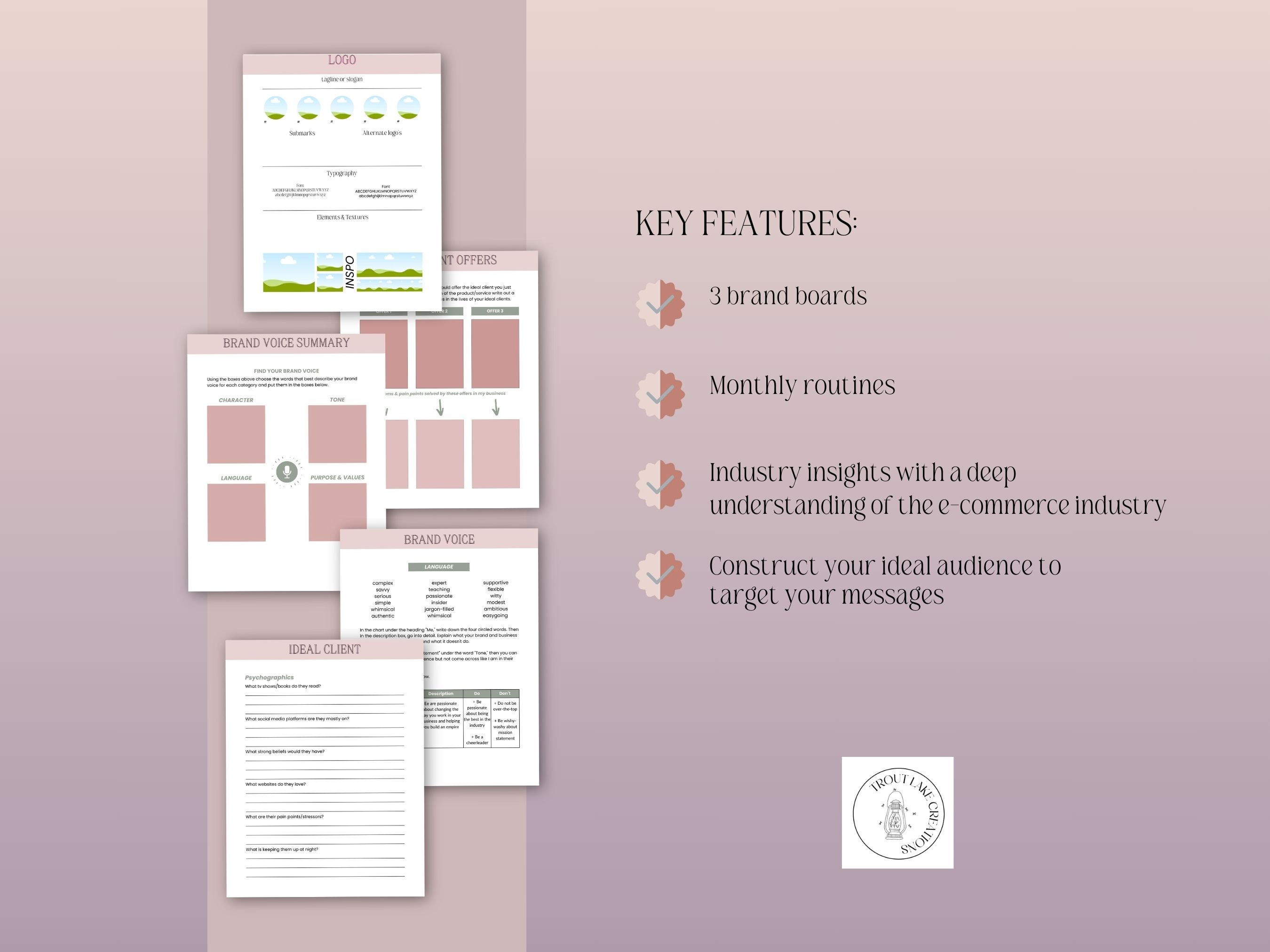 Branding Planner Printable Planner Brand Style Personal Business ...