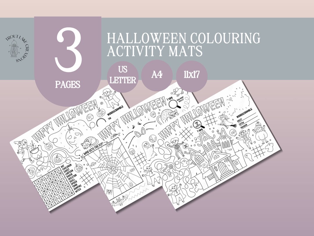Halloween Activity Printable Halloween Party Games - Etsy UK