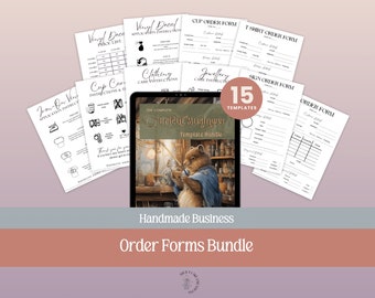 Order Form Template PDF Ready to Print, Small Business Bundle Template ...