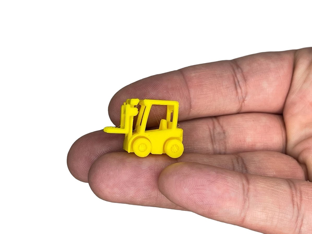Model Forklift Construction Toy, 3d Printed Fork Lift, Train Set ...