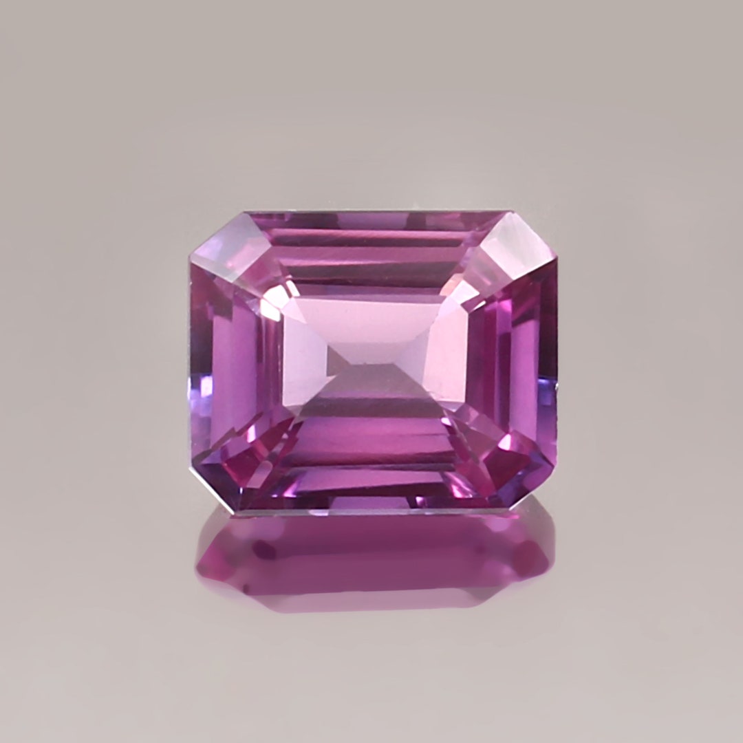 8.50x11x5mm Flawless Bi Color Ceylon Purple Sapphire Loose Radiant Cut ...