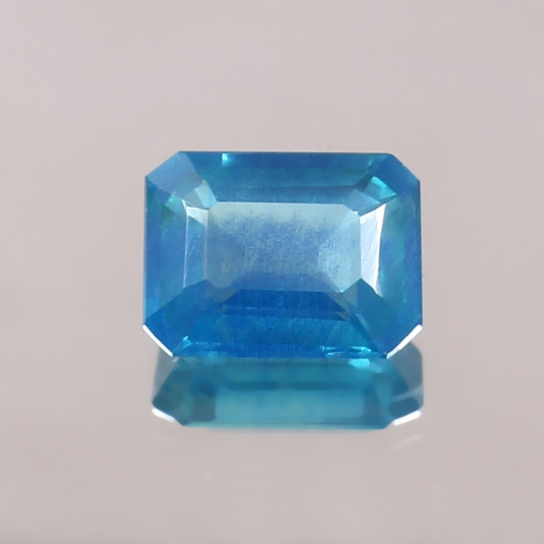 7x9.60 MM Sapphire Green Blue Bi Color Ceylon Parti Sapphire Radiant ...