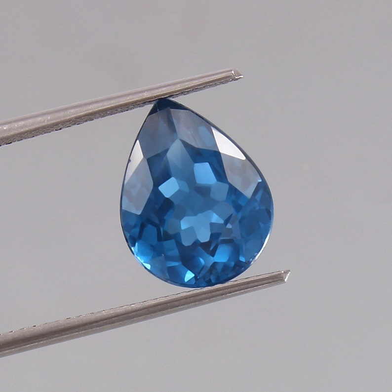 AAA impecable indicolita azul turmalina forma de pera piedra preciosa ...