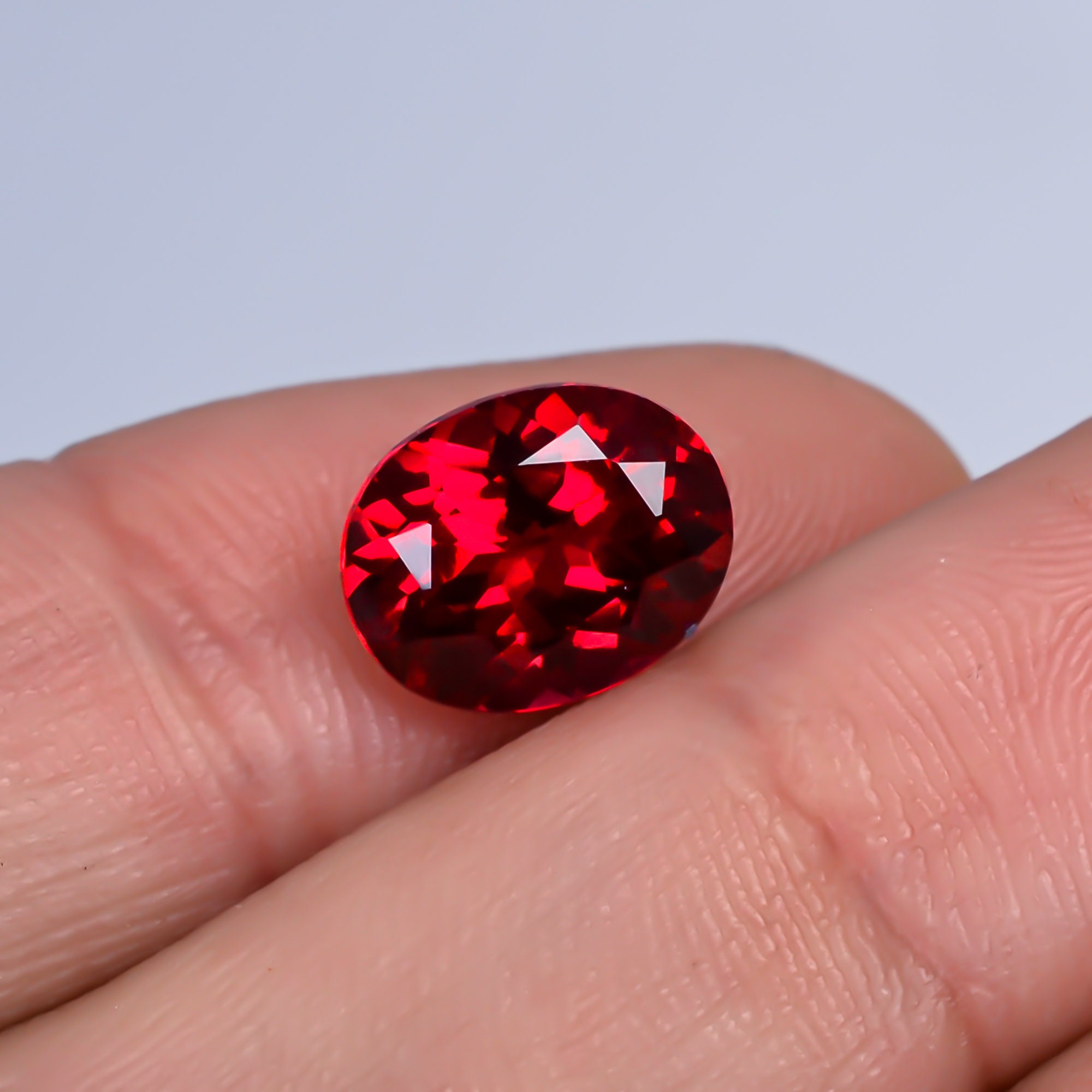 AAA 10X8X4 Mm Ruby Cut Ruby Pendant Mozambique Pegion Ruby Loose Oval ...