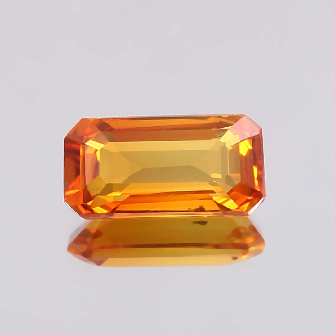 Fine Quality Ceylon Fanta Orange Sapphire Radiant Gemstone Cut,flawless ...